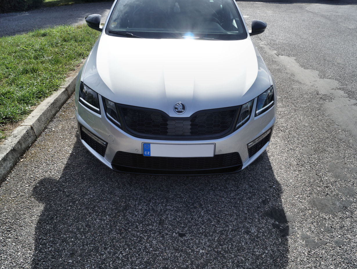 Škoda Octavia 3 RS Facelift 2017- nástavec předního nárazníku GLOSSY ...